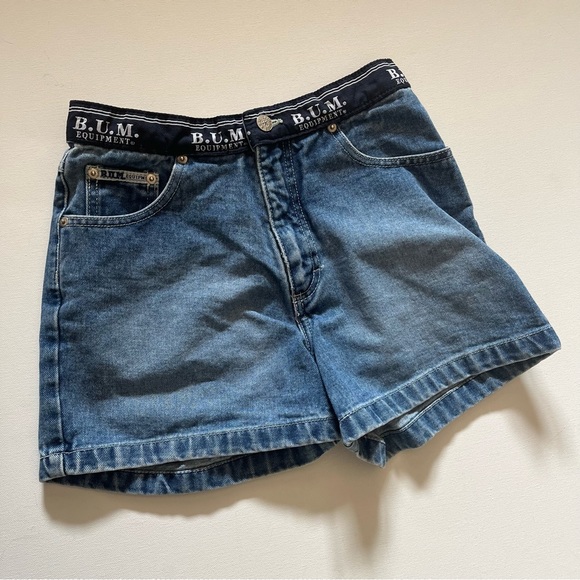 B.U.M. Equipment | Shorts | Vintage Bum Equipment Logo Jean Shorts Size ...
